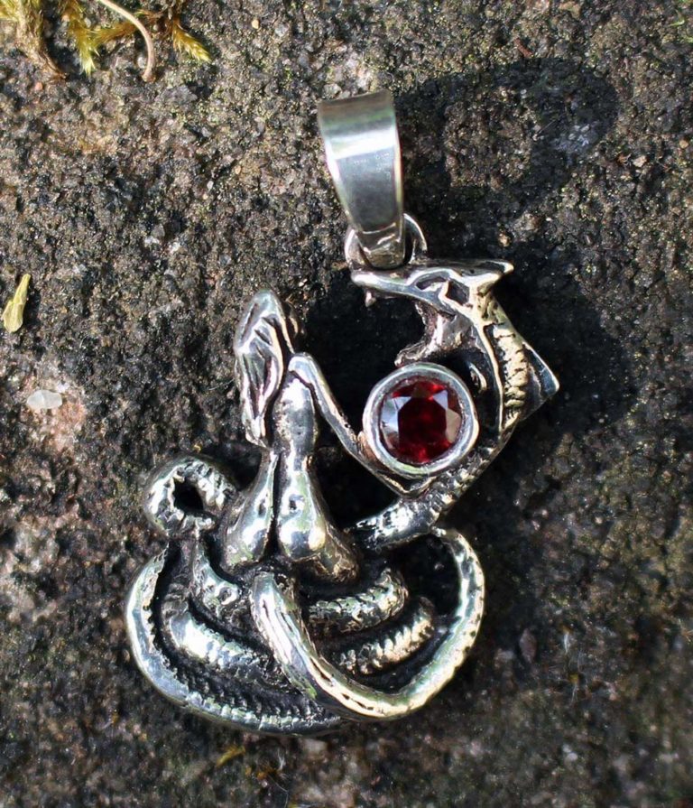Drachen Silber Anhänger (2) - Ganesha Online Shop